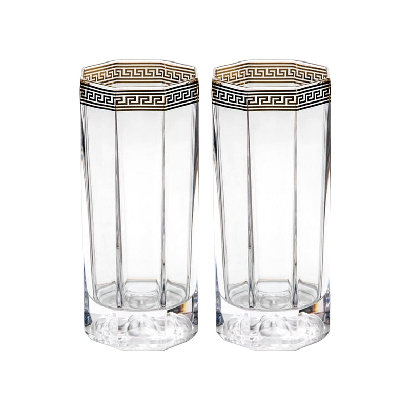 Versace Rosenthal Versace Medusa d'Or Long Drinking Glass | Kings ...
